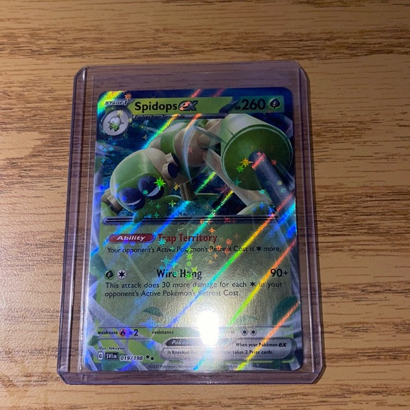Pokemon | Accessories | Pokemon Spidops Ex 9198 Card 223used | Poshmark